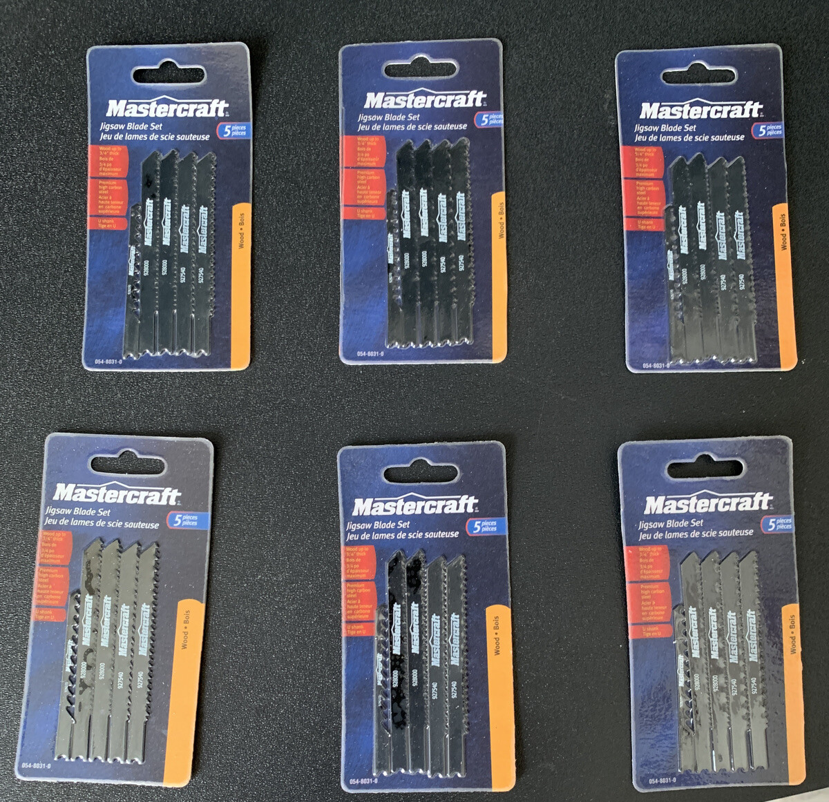 5 packs of MasterCraft 5 Piece Jig Saw Blade Set U Shank | eBay