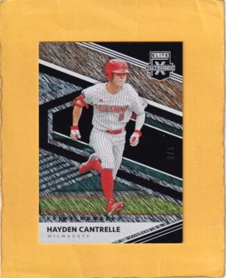 2020 Panini Elite Extra Edition Prime Numbers Hayden Cantrelle Brewers ...
