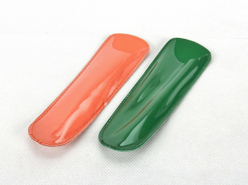2-Pen Pocket Protector, Slender Pouch Design, Orange or Green, Sweda ...