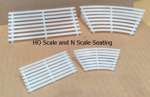 N Scale Seating Staight Bleacher Circus Carnival Railroad Structures ...