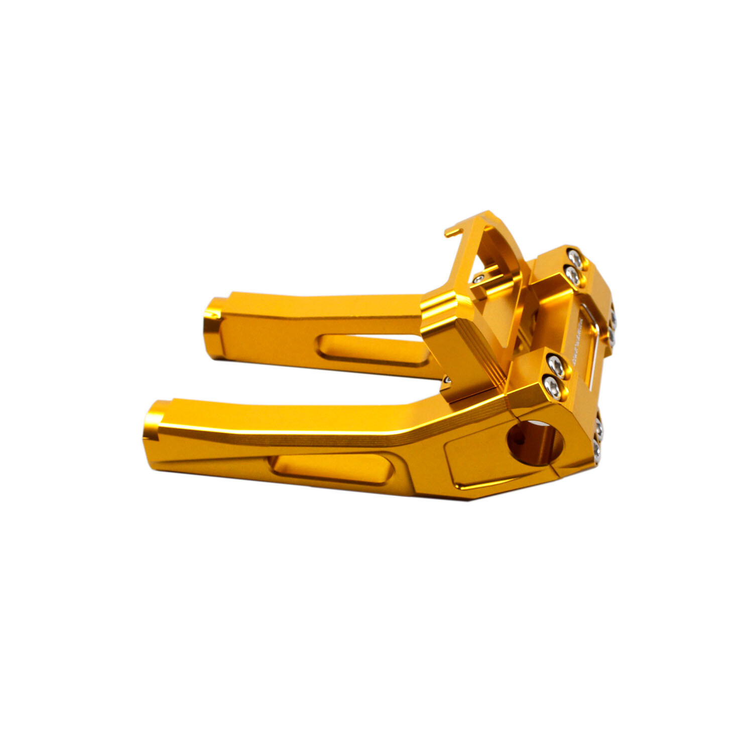 8.0" Tall Gold Pullback Handlebar Riser for Harley Dyna FXDB Super ...