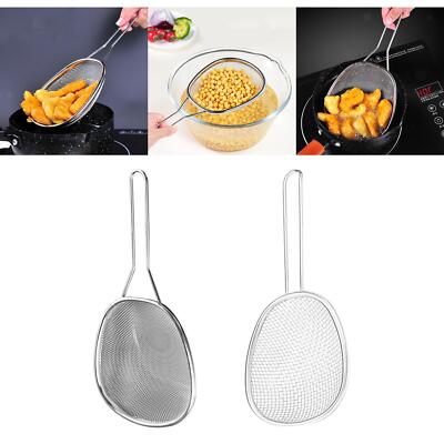 Coarse/Fine Mesh Strainers for Kitchen Stainless Steel Mesh Noodle ...