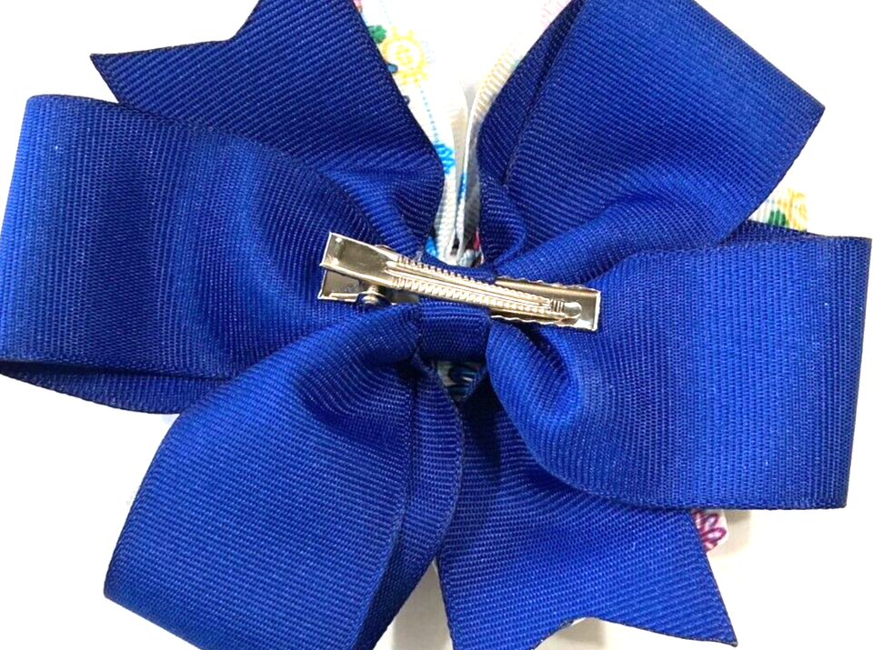Beautiful Autistic "I Teach AU-SOME kids" inspired hair bow for girls ...