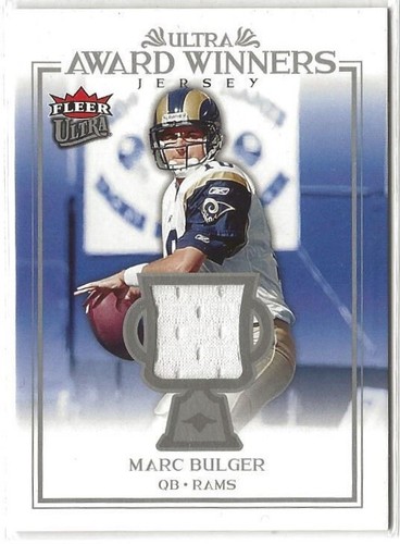 MARC BULGER - QB - 2006 Fleer Ultra Award Winners Jersey Insert UAA-MB ...
