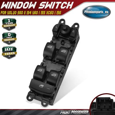 Door Window Regulator Switch Front Passenger Side for Volvo S60 II V60 ...