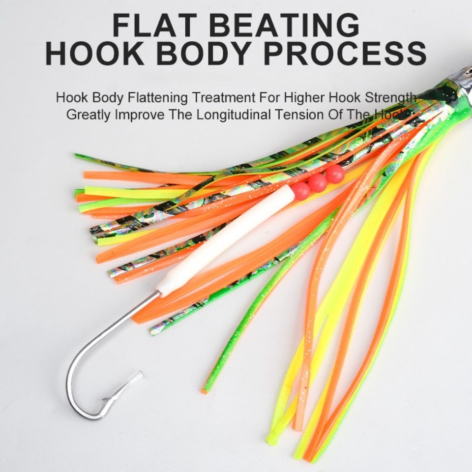 Fishing Tackle For Night Fishing Squid Trolling Lure Reflective Body ...