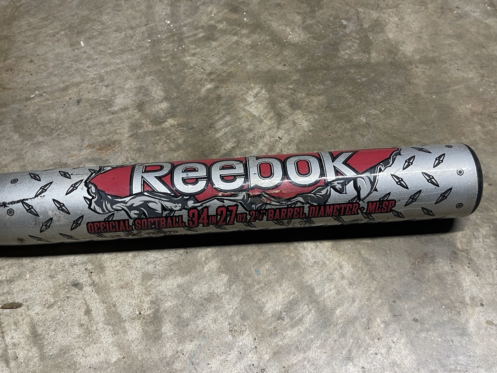 Reebok Melee Legend Senior Softball Bat MLSP 34 in 27oz Damaged ...
