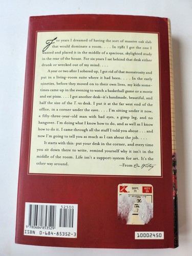 On Writing: A Memoir of the Craft, 1st Ed. / 1st Ptg. HC / DJ by ...