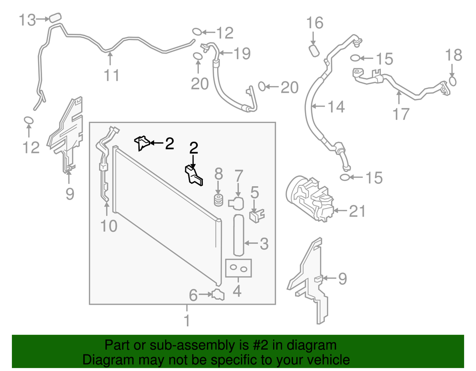 Genuine Nissan Condenser Assembly Upper Bracket 92114-3TA0B | eBay