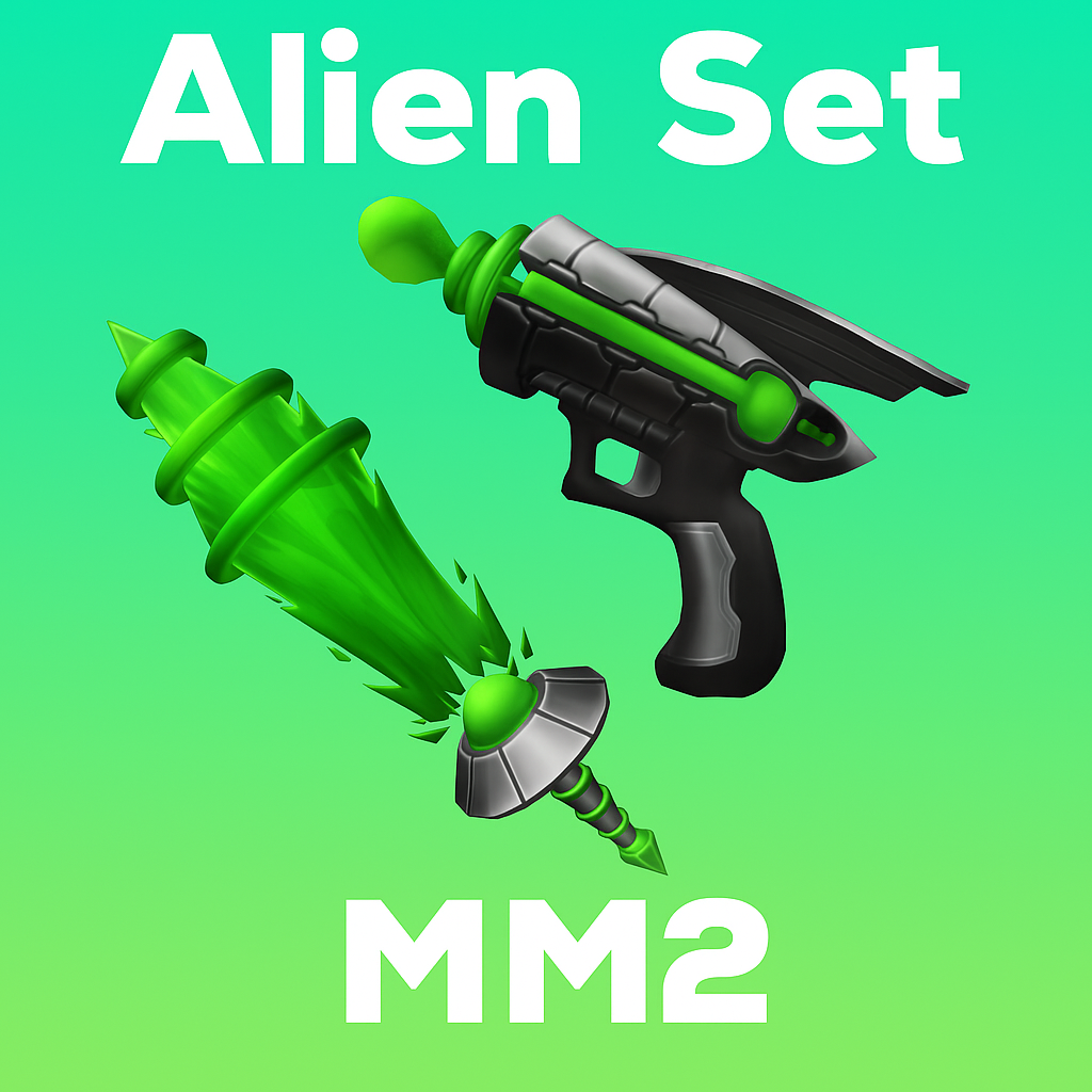 ALIEN SET Raygun + Alienbeam Set Murder Mystery 2 | MM2 | Cheap | eBay