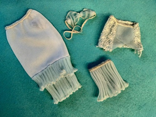 Vintage Barbie #919 🍃🥀Undergarments~Blue Lingerie Set🥀🍃 Complete | eBay
