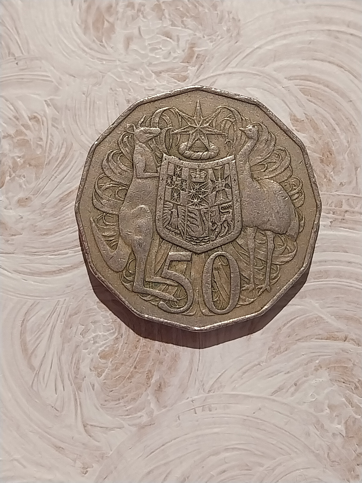 Australian 50c coin 1979 coat of arms design circulated vintage | eBay