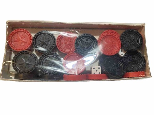 Replacement Star Eagle Checkers Pieces and Dice - Sealed in Box | eBay