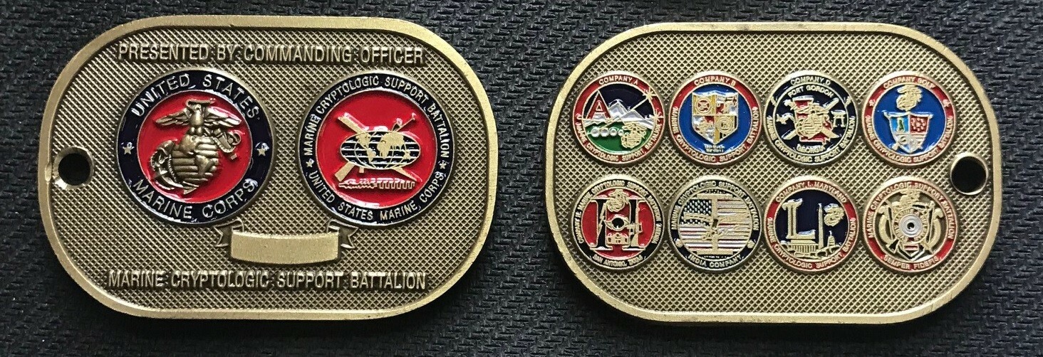 MARINE CRYPTOLOGIC SUPPORT BATTALION COMMINDING OFFICER COIN | eBay