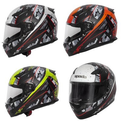 Spada Raiden Camo Full Face Motorcycle Helmet Road Motorbike Crash Lid ...