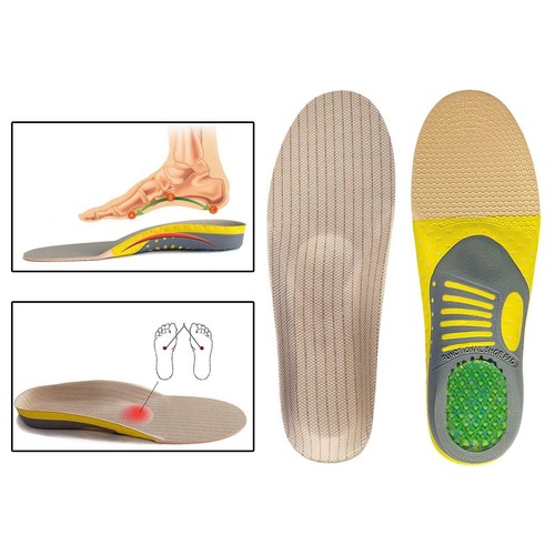 Orthopedic Flat Foot Sole Pad Orthotic Insoles Shoes Insert Light Large ...