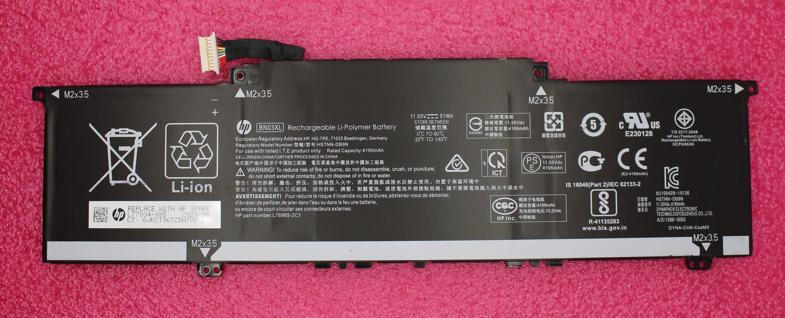 L77034-005 - GENUINE HP 13-BA 3C 51Wh 4.45Ah BN03XL Li-ion Battery | eBay