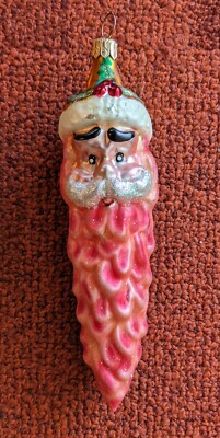 Vintage 1998 Christopher Radko Munchkin Santa Pinecone | eBay