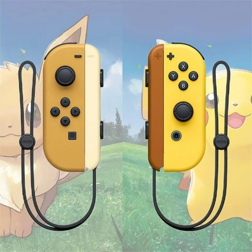 Nintendo Switch Pokemon Let's Go Eevee Pikachu Joy-Con strap set ...