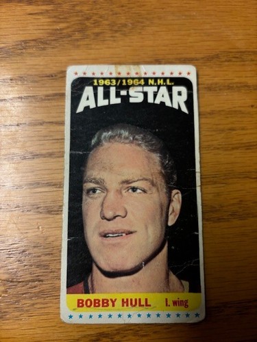 1964-65 Bobby Hull Topps NHL All Star tall boy hockey card - #107 ...