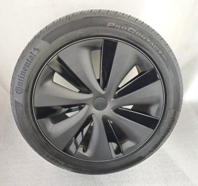 Original Tesla 19" Model S OEM Tempest Wheel Rim Tire + TPMS Sensor ...