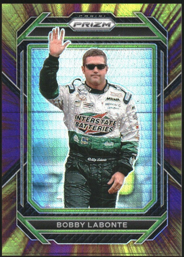 2023 Panini Prizm - Bobby Labonte #86 Purple & Yellow Hyper Prizm for ...