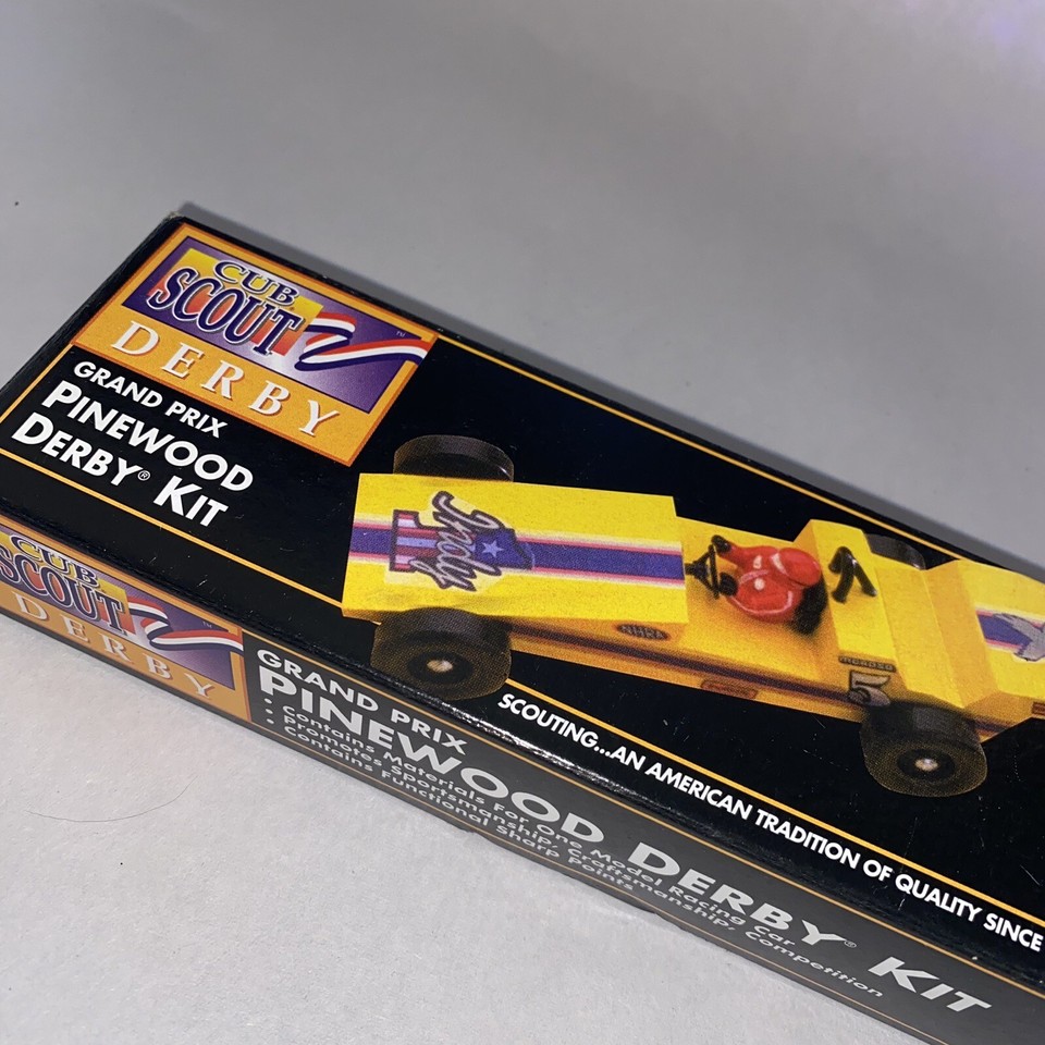 Pinewood Derby Model Car Kit 17006 Cub Scout Grand Prix Wood Block ...