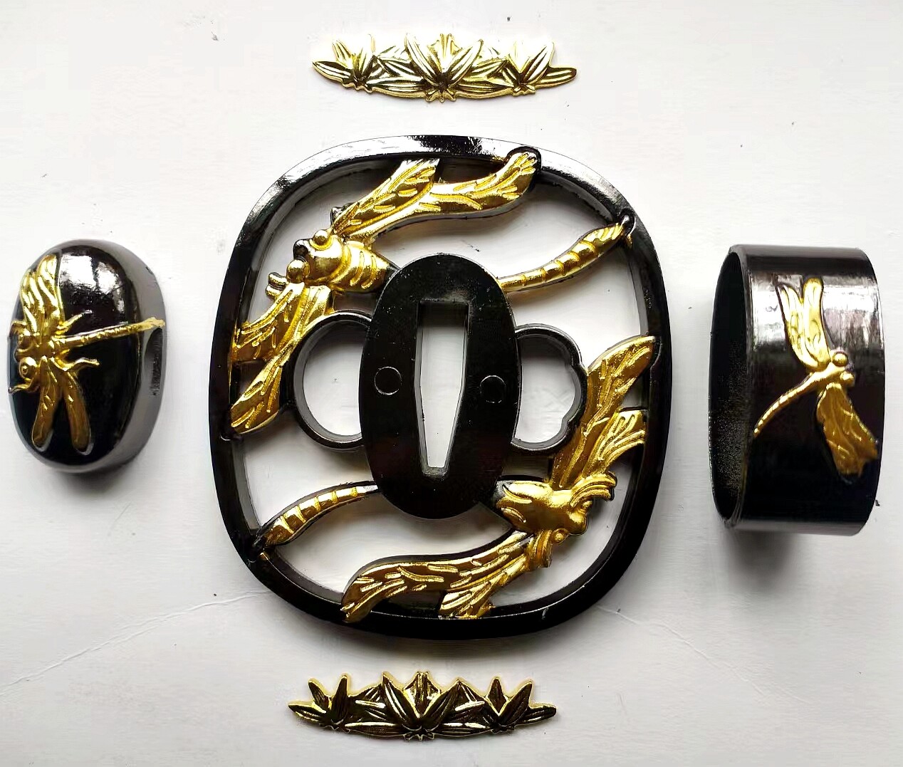 Nice alloy Dragonfly Tsuba For Japanese Sword Samurai Katana Parts ...