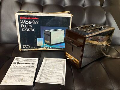 Vintage Toastmaster B705A Wide Slot Pastry CIB Chrome Toaster Tested ...