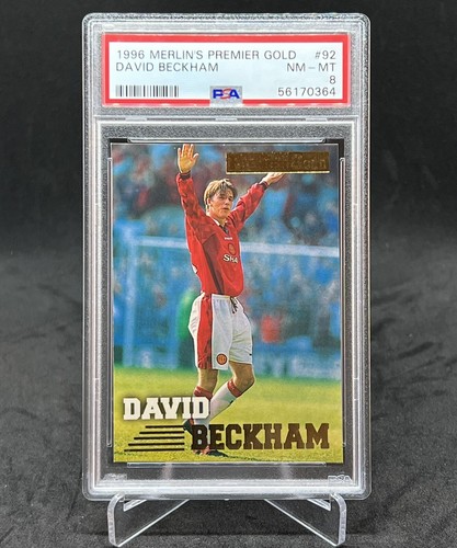 DAVID BECKHAM 1996-97 Merlin Premier Gold Soccer Rookie RC Card #92 ...