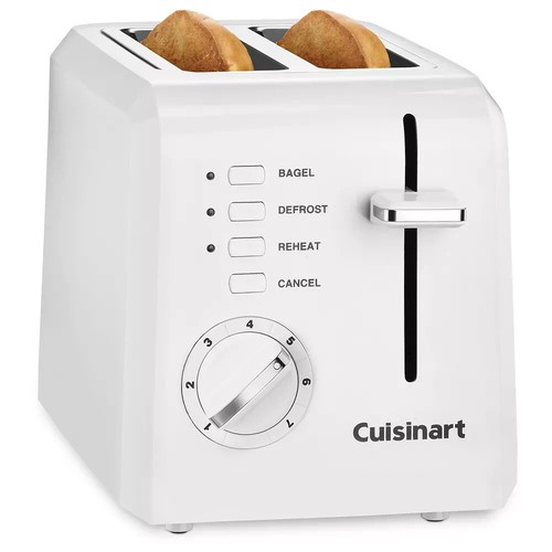 Cuisinart CPT122 Compact 2 Slice Toaster - White 86279046819| eBay