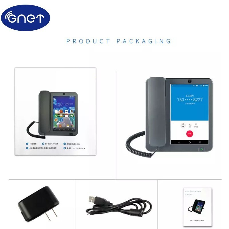 4G LTE Wireless Phone Smart Desktop Office Phone With SIM Card Cordless ...