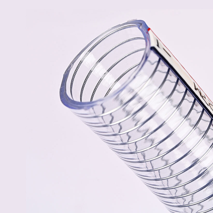 PVC Flexible Braided Wire Reinforced Clear Flexible PVC Hose Pipe Water ...