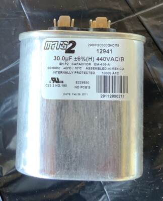 30 uF 370/440 VAC Best Tech Mars Capacitor 30 MFD Run Oval NIB | eBay