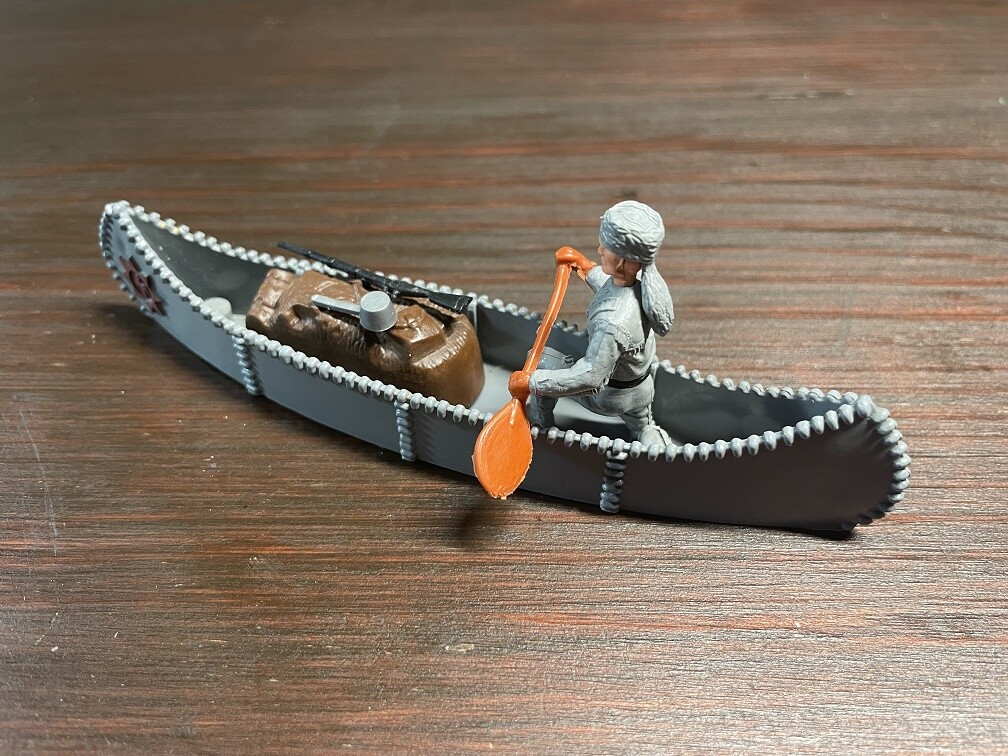 Timpo Trapper/ Frontiersman Canoe - "All Grey" - Rare - Wild West ...