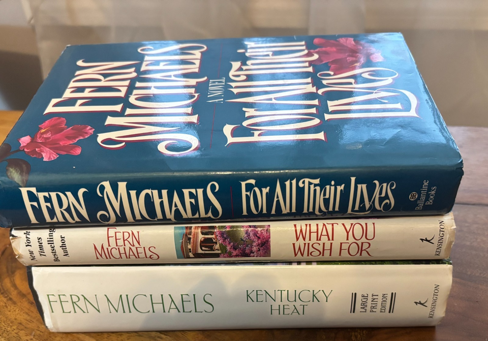Lot of 3 Fern Michaels Romance Books HC - Kentucky Heat (Large Print ...