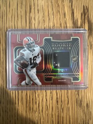 2022 select David Bell Rookie Swatches Red Prizm Rookie Patch #RSW-18 ...