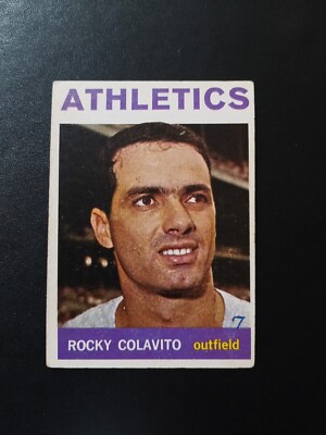 1964 Topps #320 Rocky Colavito Athletics Free Shipping | eBay