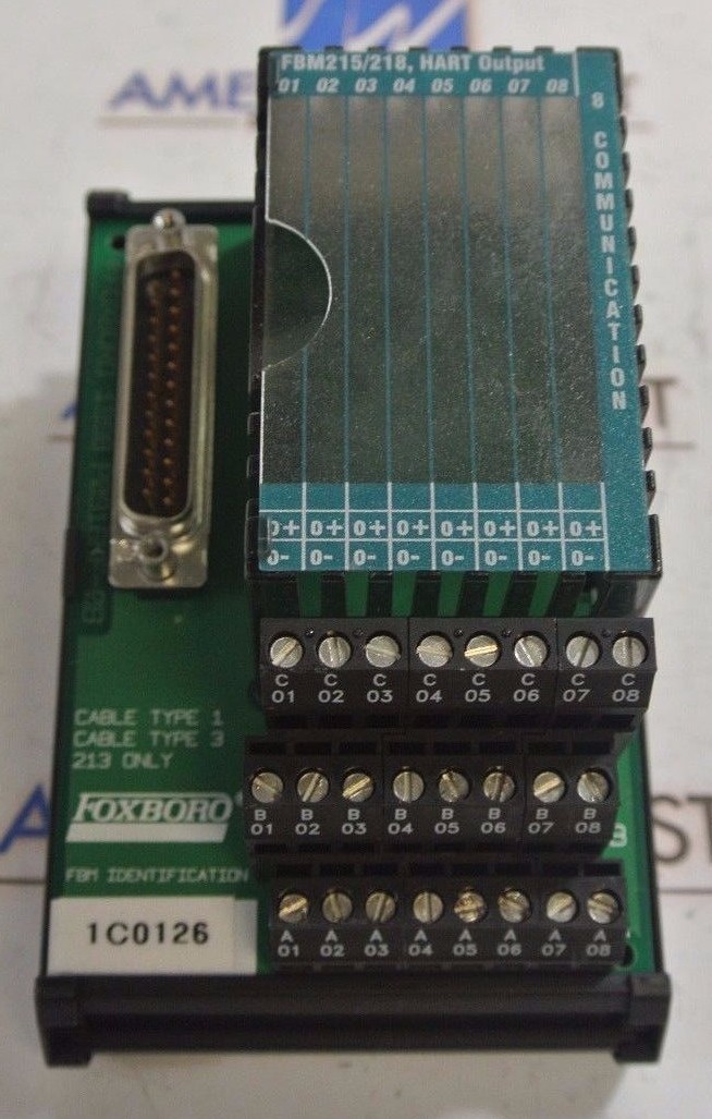 FOXBORO FBM215/218 HART Output Invensys Process System PLC Termination Assy | eBay