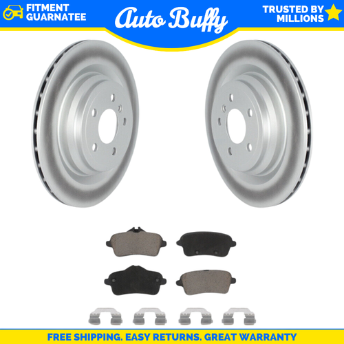 Rear Coated Brake Rotor Ceramic Pad Kit For Mercedes-Benz ML350 GLE350 ...
