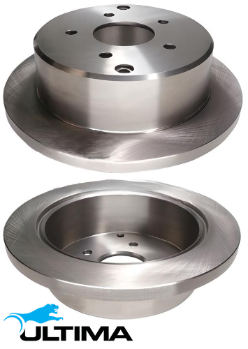 ULTIMA REAR SOLID DISC BRAKE ROTOR SET FOR HOLDEN ONE TONNER VY VZ LS1 ...