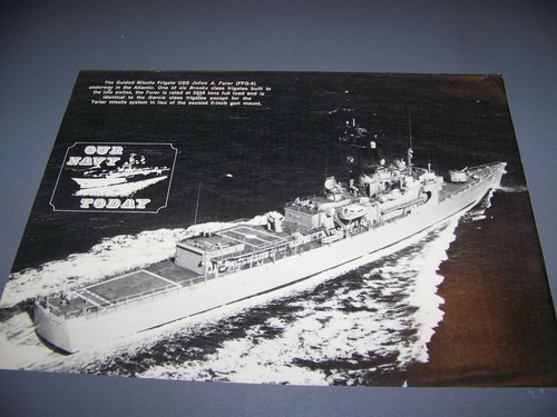 HISTORY..USS JULIUS A. FURER (FFG-6)..1-PAGE PHOTO PAGE.. (480R) | eBay