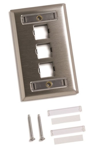 Commscope 3 port Stainless Wall Plate 760072199 | eBay