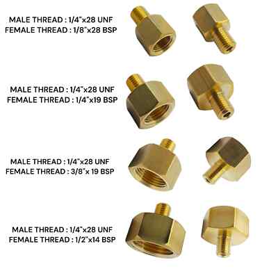 UNF MALE TO ALL FEMALE BRASS SUMP PLUG PIPE FITTING ADAPTER REDUCER ...