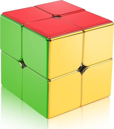 Shiny Stickerless 2x2 Speed Cube, Magic Brain Teaser Puzzle Gift | eBay