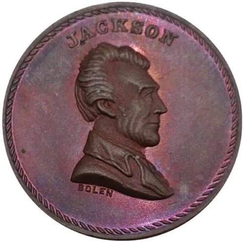 (1860's) Springfield MA Jab 27a (R-7) Andrew Jackson Political Token | eBay