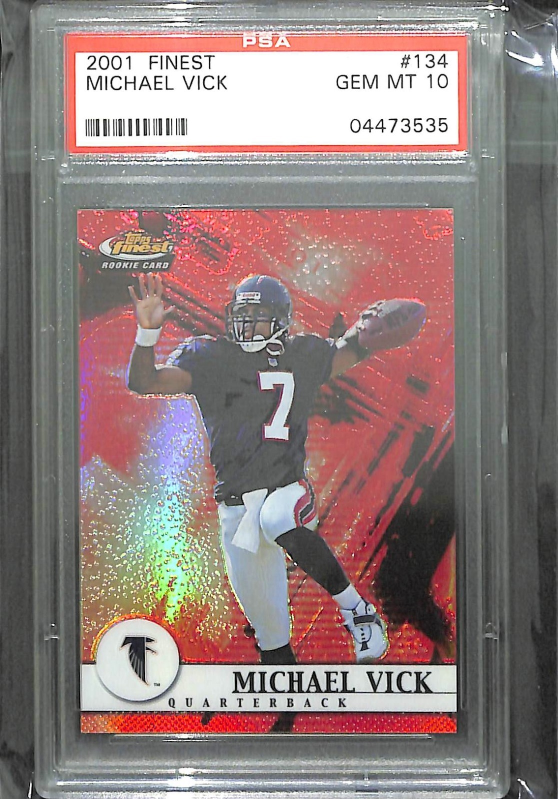 2001 Topps Finest Rookie #134 Michael Vick PSA 10 | eBay