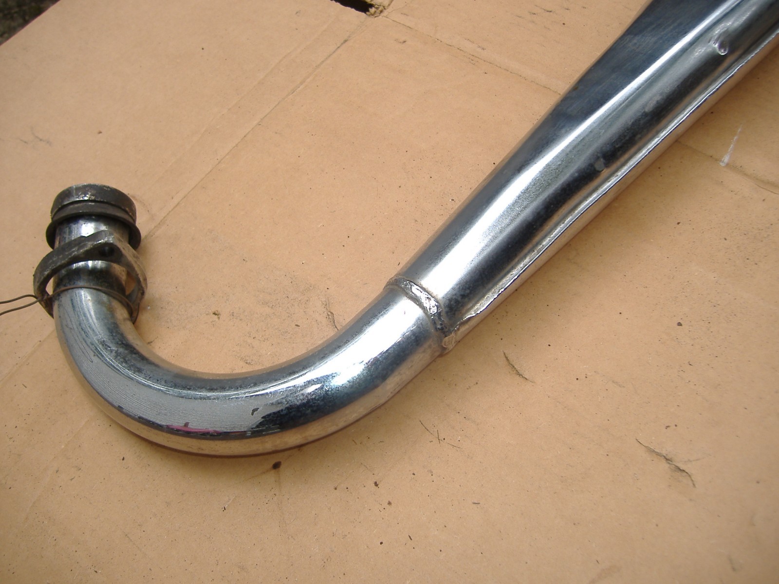 Kawasaki H1 500 RH exhaust muffler H1E KH500 1976 18001-176 '76 KHI 500 ...