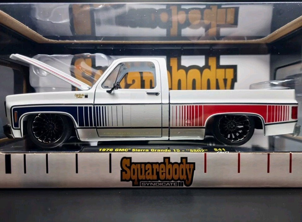 NEW M2 MACHINES SQUARE BODY SYNDICATE 1976 GMC SIERRA GRAND 15 SS02 # 1 ...