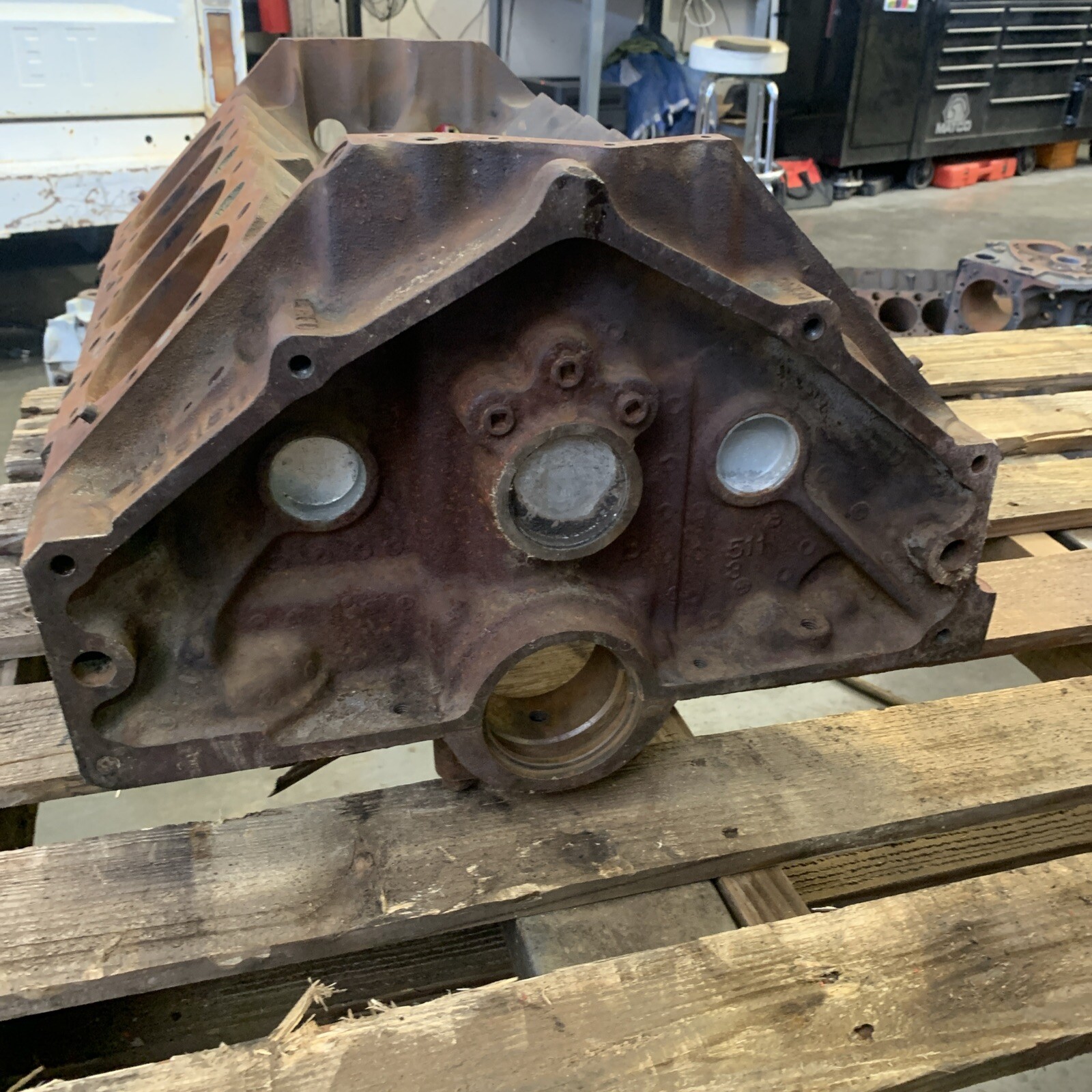 1970 Chevrolet 400 SBC 4 Bolt Main Engine Block 3951511 Standard Bore ...